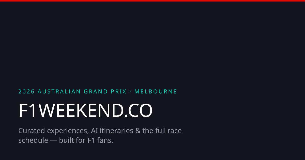 F1 Monaco Race Weekend Guide | Monaco Grand Prix 2026 | F1 Weekend